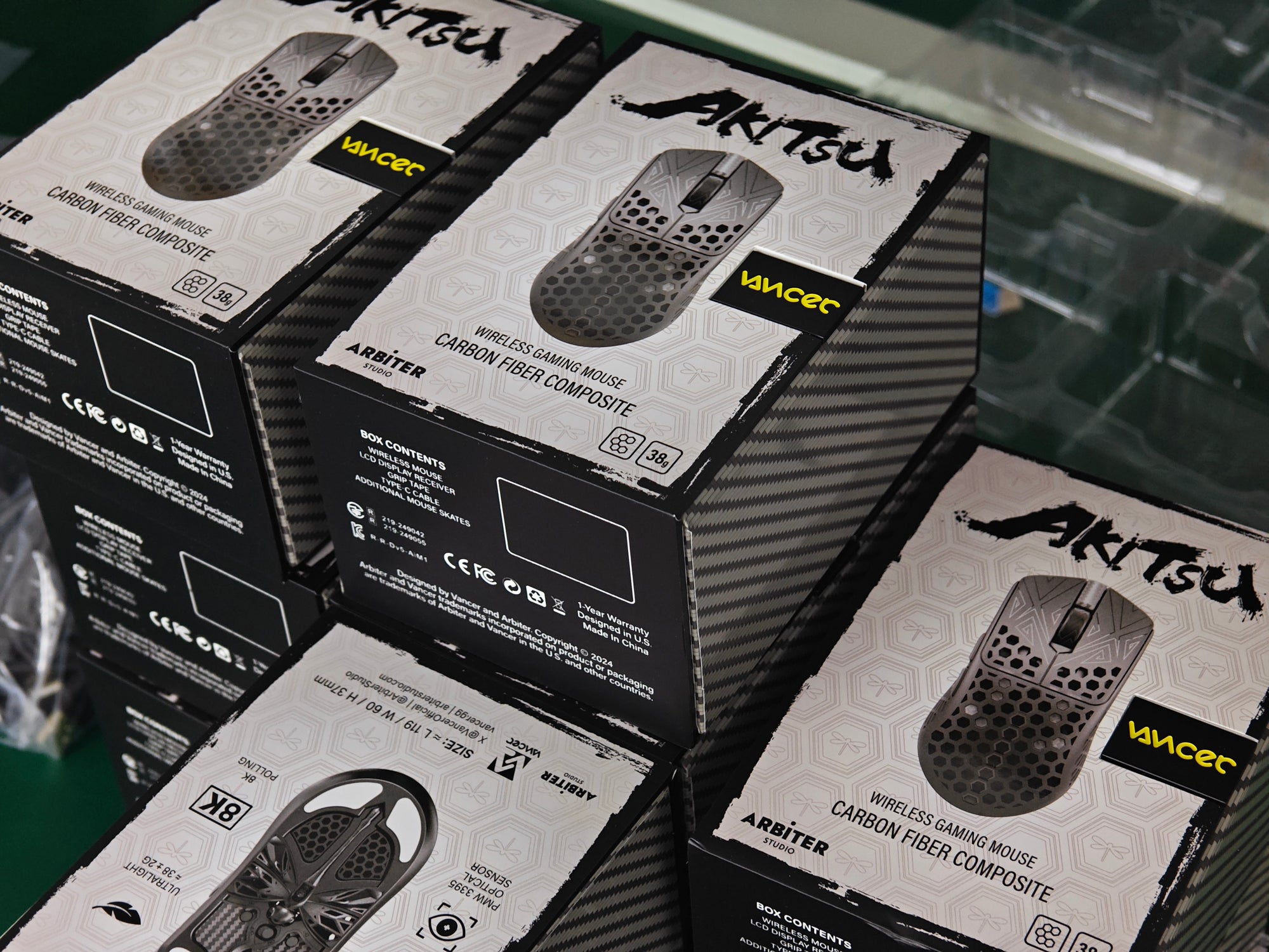 Vancer x ArbiteStudio Akitsu Carbon Fiber Composite 8K Gaming Mouse ...